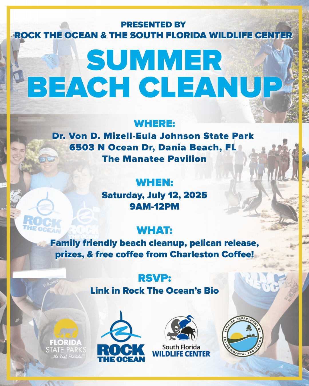 Summer Beach Cleanup at Dr. Von D. Mizell-Eula Johnson State Park ...