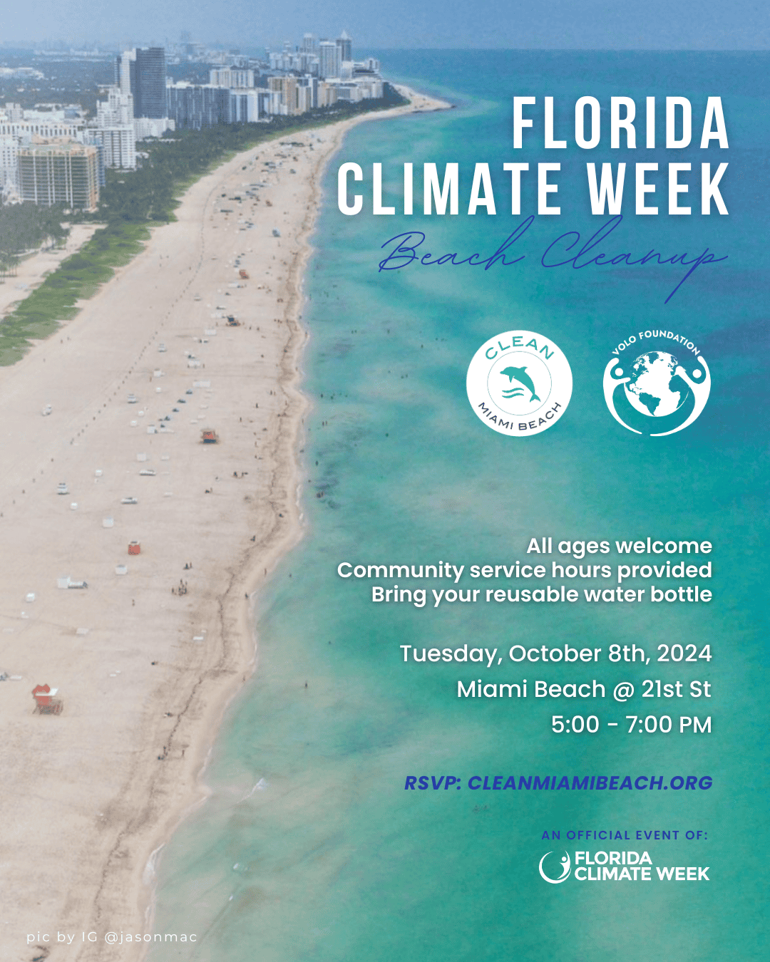 Clean Miami Beach – Florida Climate Week Beach Cleanup | Volunteer Cleanup